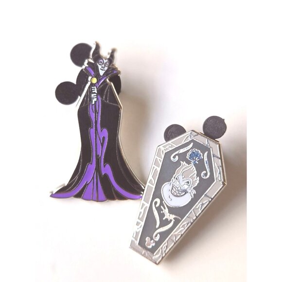 Disney | Jewelry | Disney Villains Maleficent Ursula Coffin Halloween ...